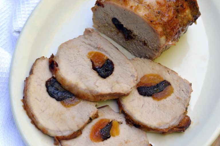 Pork Tenderloin with Apricots and Prunes Recipe | Pellet Grill Recipes