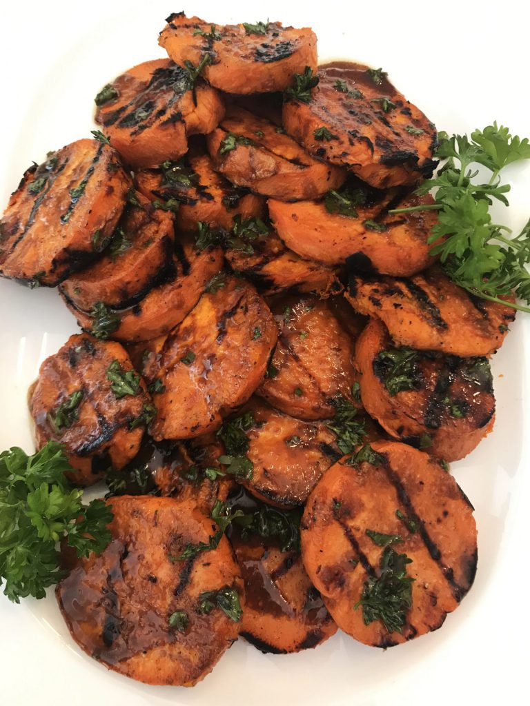 Grilled Sweet Potatoes With Herb Vinaigrette – Memphis Wood Fire Grills
